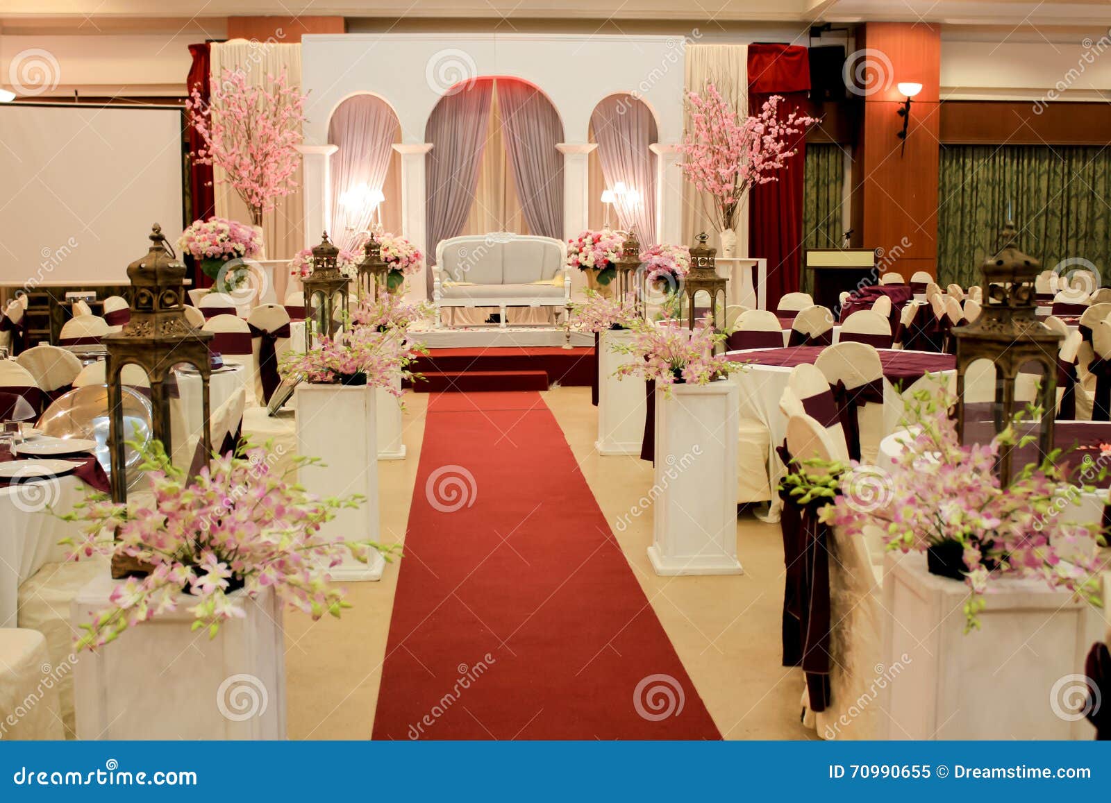 Modern wedding theme decor stock image. Image of cloth - 70990655