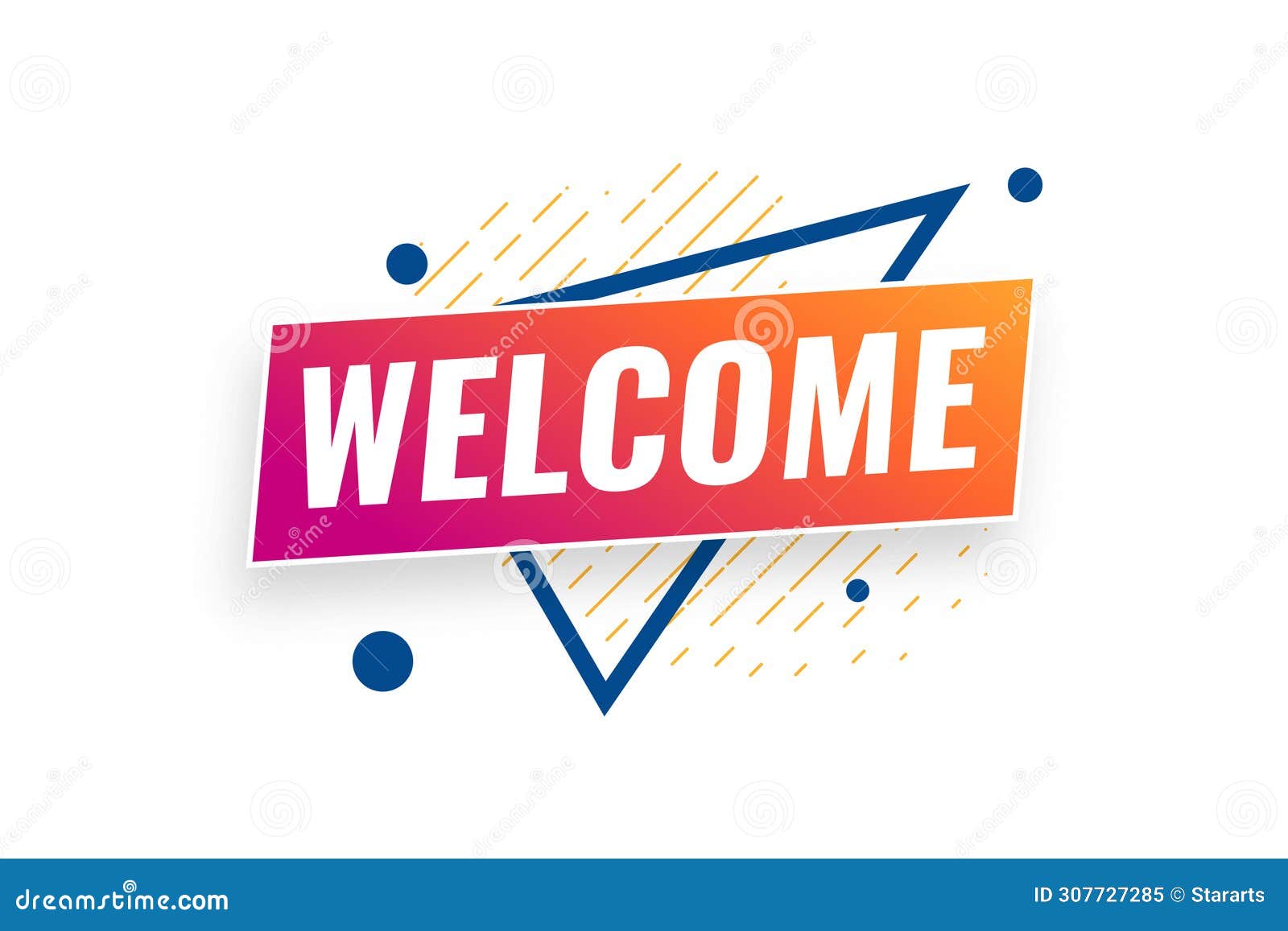 Modern Welcome Lettering for Your Next Event Stock Vector ...