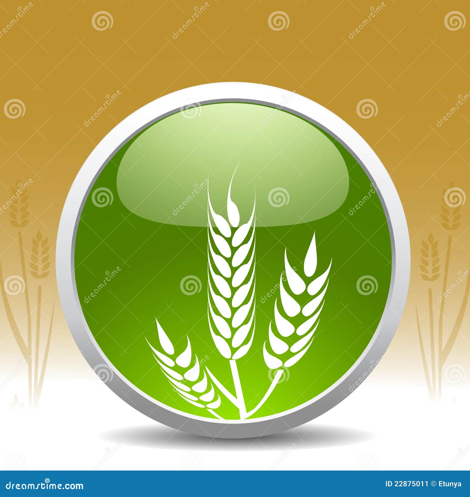 Modern wheat sign stock vector. Illustration of crystal - 22875011