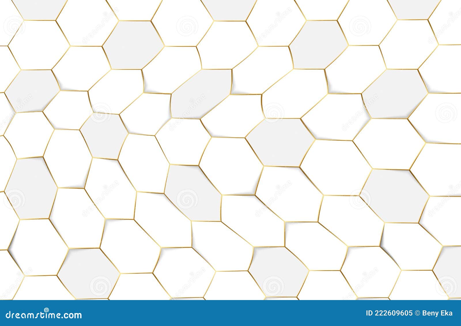Modern White Background Textured with Abstract Hexagon Pattern Stock ...