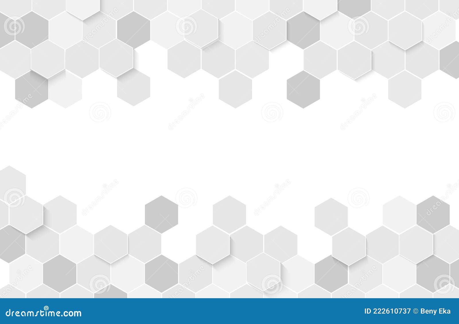 Modern White Background Textured with Abstract Hexagon Pattern Stock ...