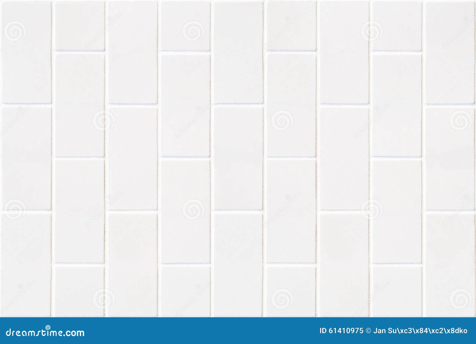 Modern white bricks mosaic stock image. Image of brick - 61410975