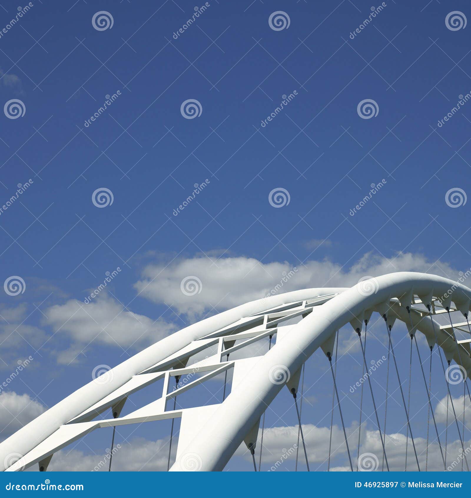 Modern white bridge stock image. Image of engineering - 46925897