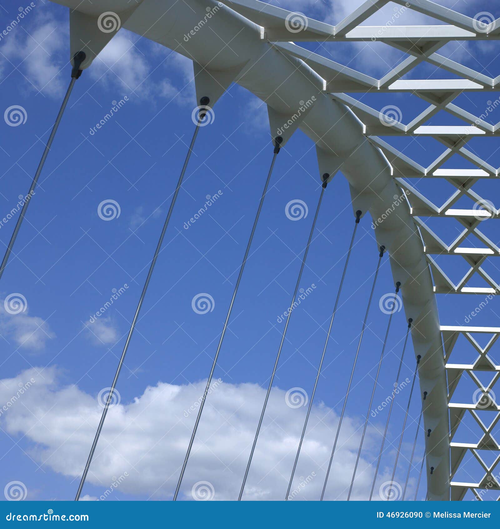 Modern white bridge stock photo. Image of durable, design - 46926090