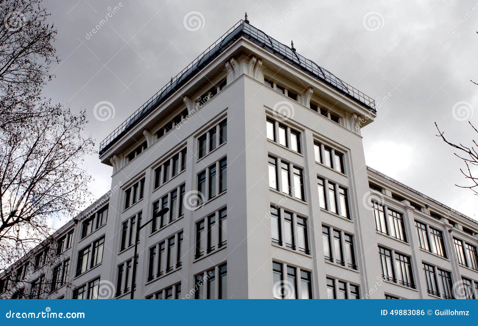 Modern white building stock photo. Image of modern, grey - 49883086
