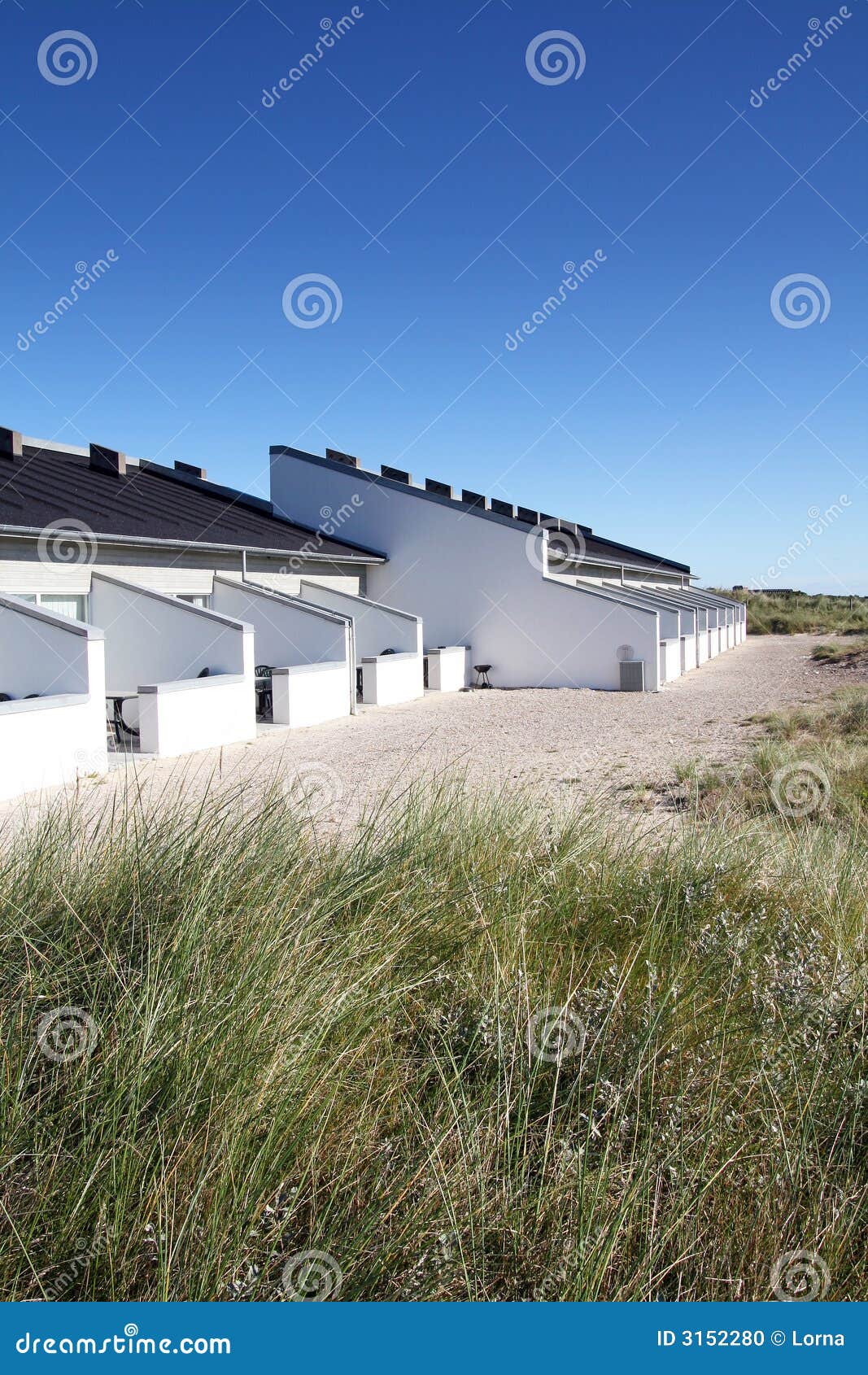Modern white buildings stock photo. Image of outside, patio - 3152280