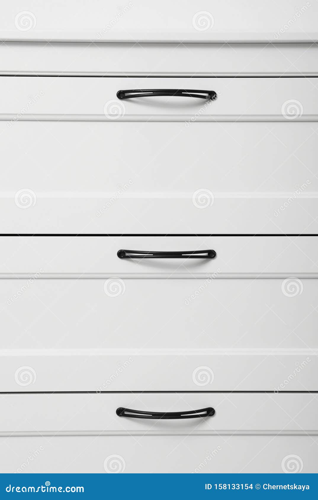 Modern White Chest of Drawers As Stock Photo - Image of closeup ...