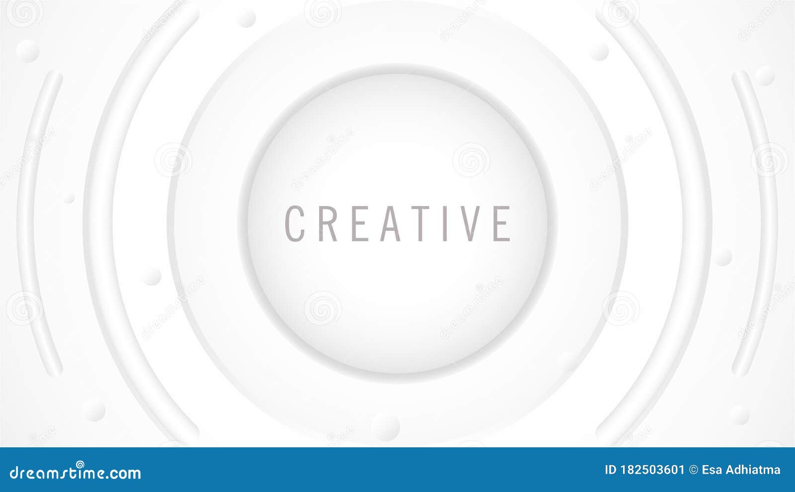 Modern White Circle Background Design Stock Vector - Illustration of ...