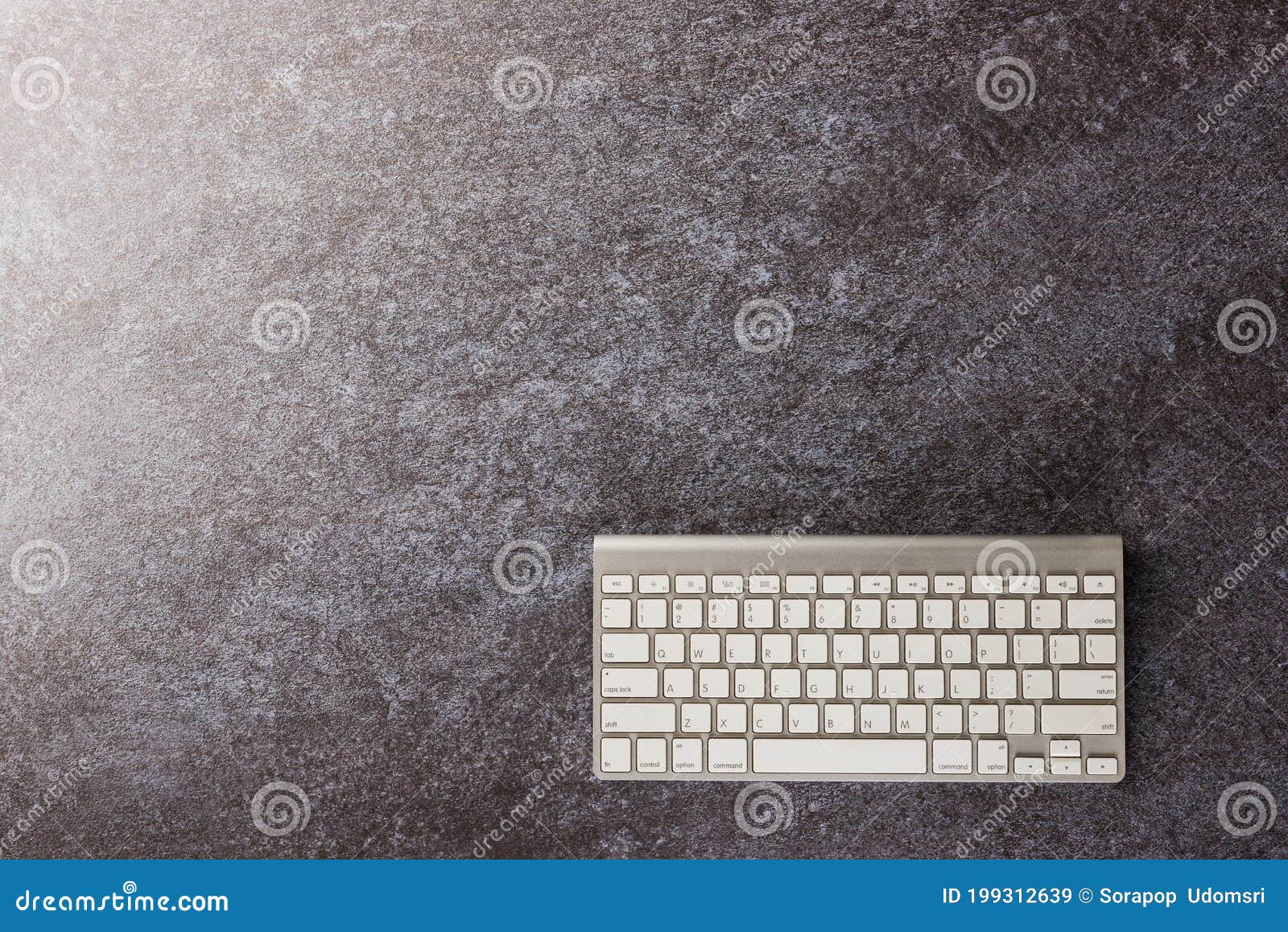 Modern White Computer Keyboard Stock Image - Image of keys, keypad ...