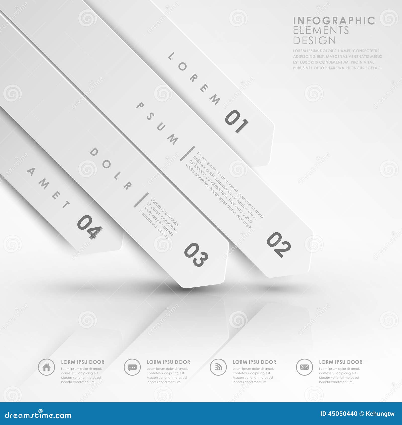 Modern White Design Banners Template Infographic Stock Vector ...