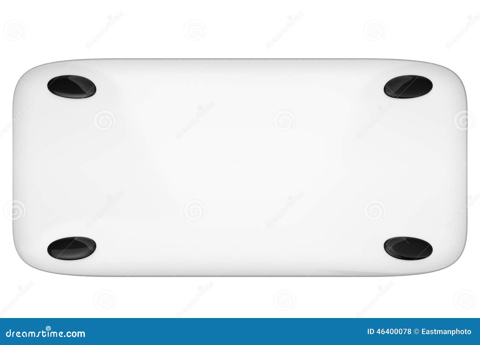 Modern White Glossy Sign stock illustration. Illustration of plastic ...