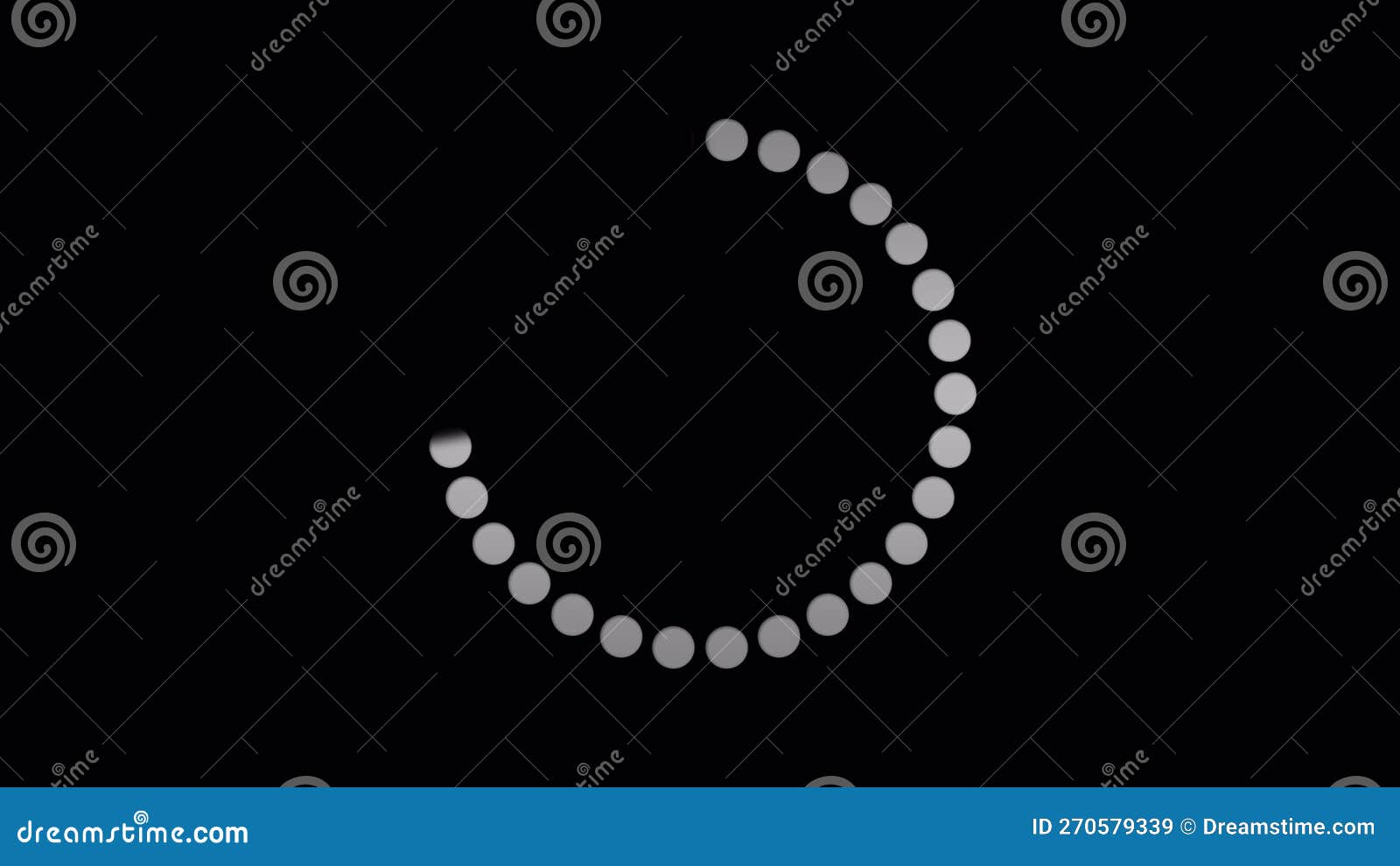 Modern White Glowing Preloader and Progress Loading Circle Bar. Loading ...