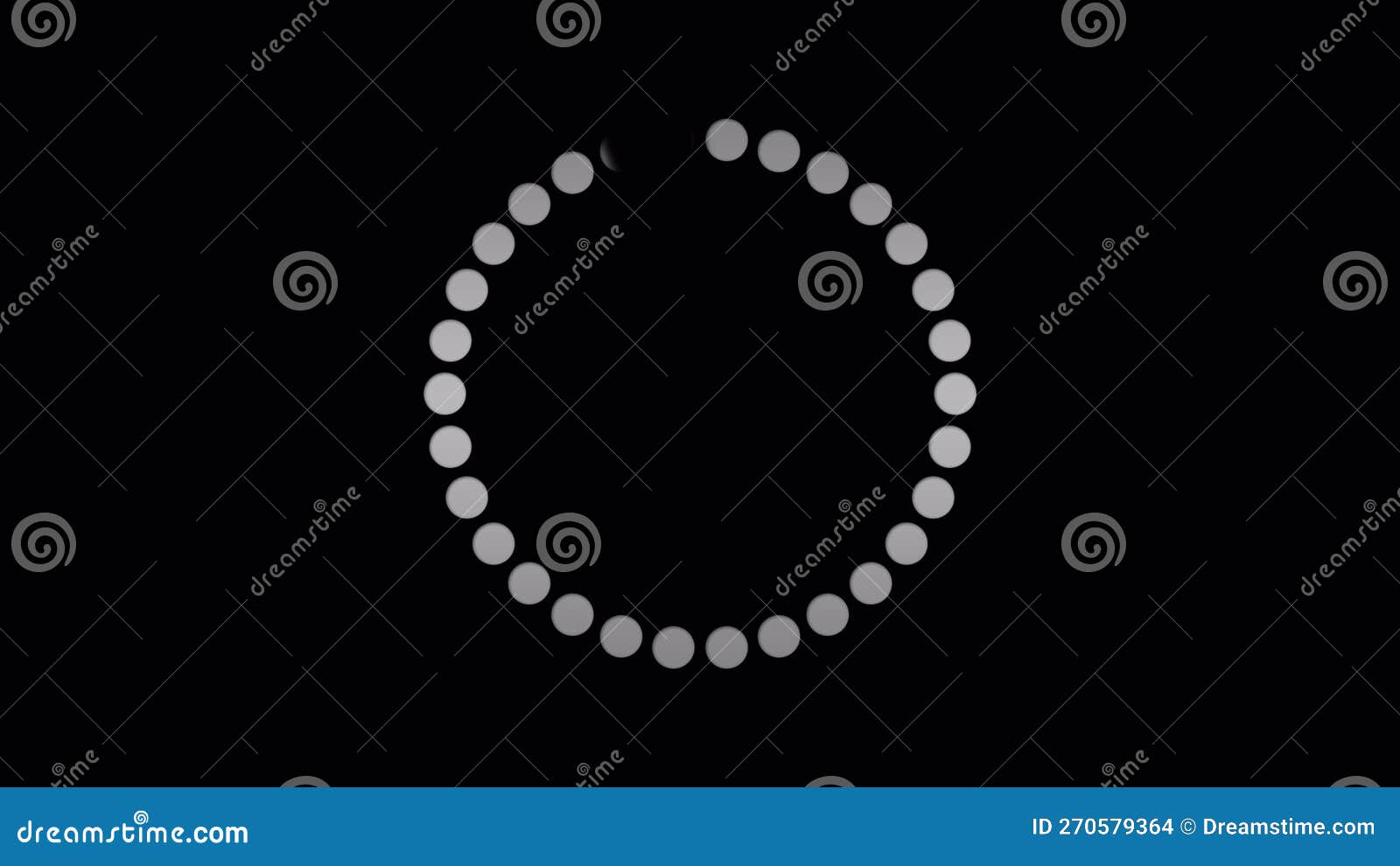 Modern White Glowing Preloader and Progress Loading Circle Bar. Loading ...