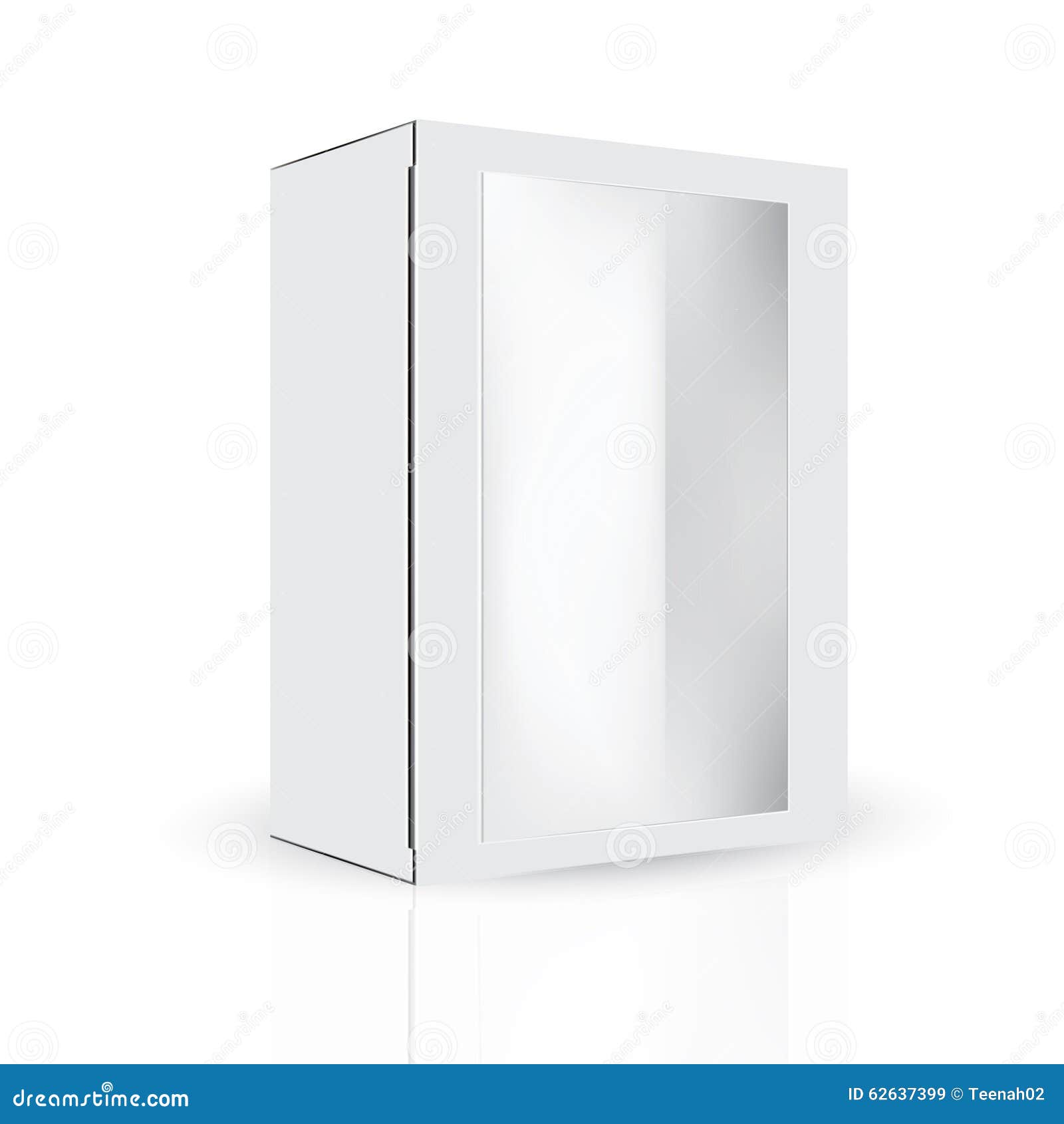 Modern White Gray with Detailed Side Part of Packaging Box with Front ...