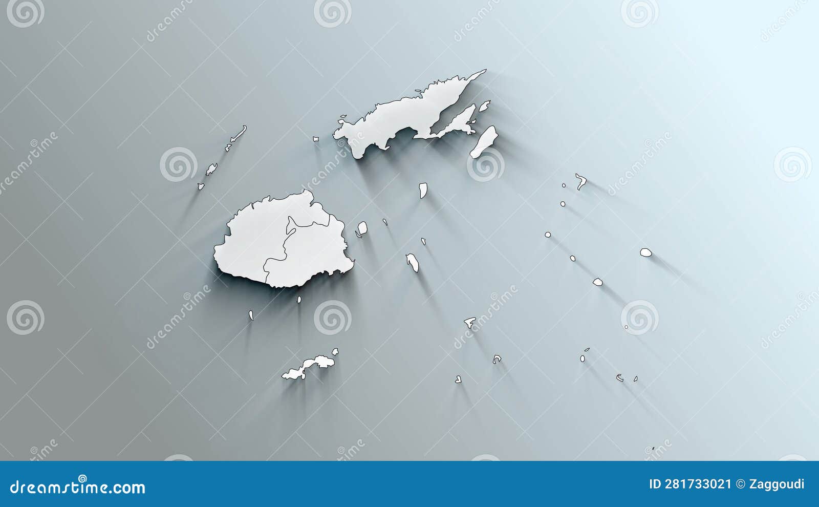 Modern White Map of Fiji with Provinces Stock Video - Video of atlas ...