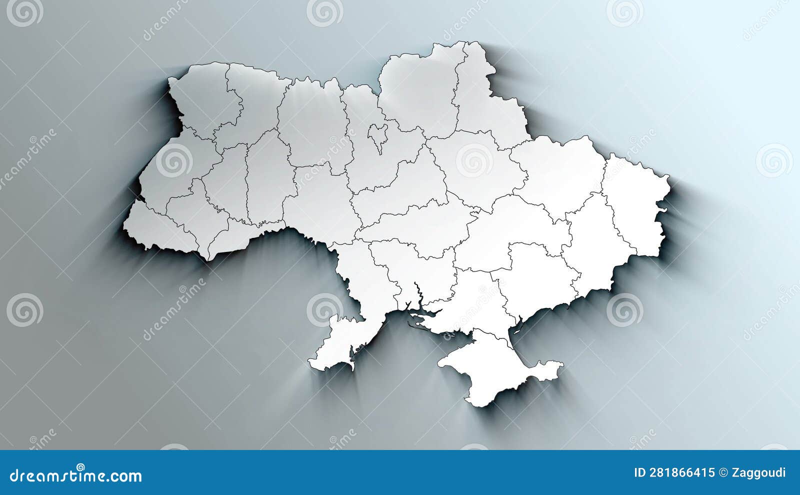 Modern White Map of Ukraine with Regions Stock Video - Video of city ...