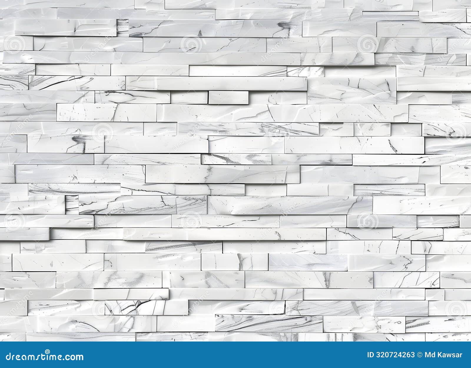 Modern White Marble Brick Wall Texture Background Stock Illustration ...