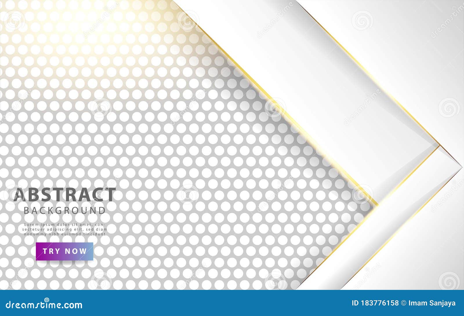 Modern White Overlay Layers Background. Realistic Light Effect on ...