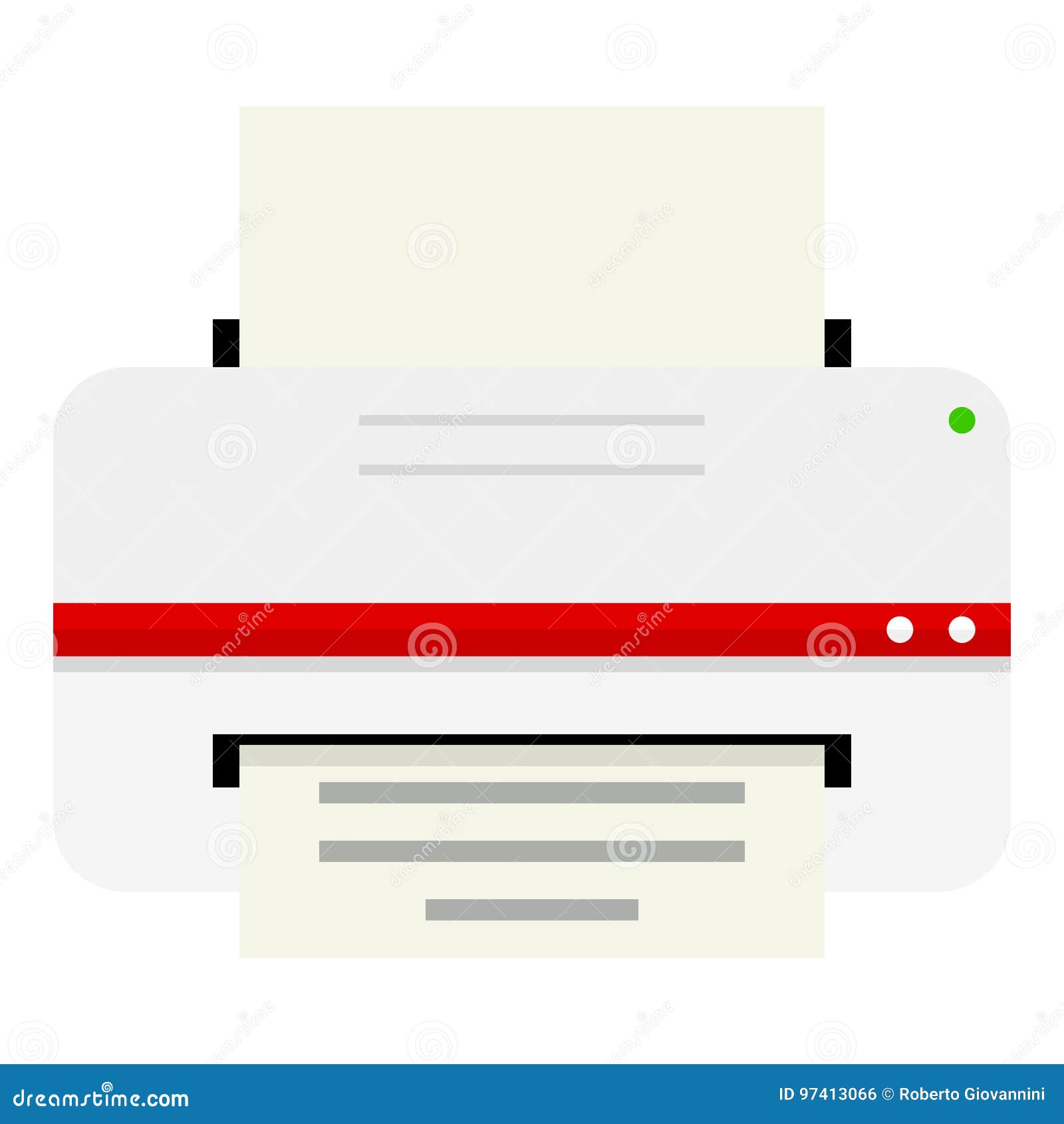 3d Printer Flat Landing Page Website Template. Medical Nanorobot ...