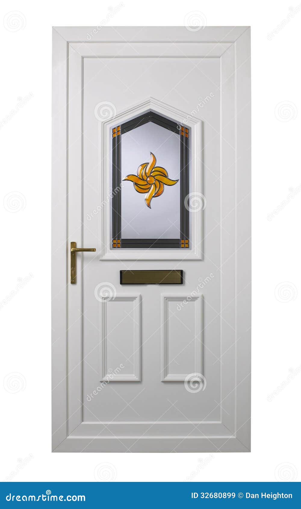 Modern white PVC door stock image. Image of handle, background - 32680899