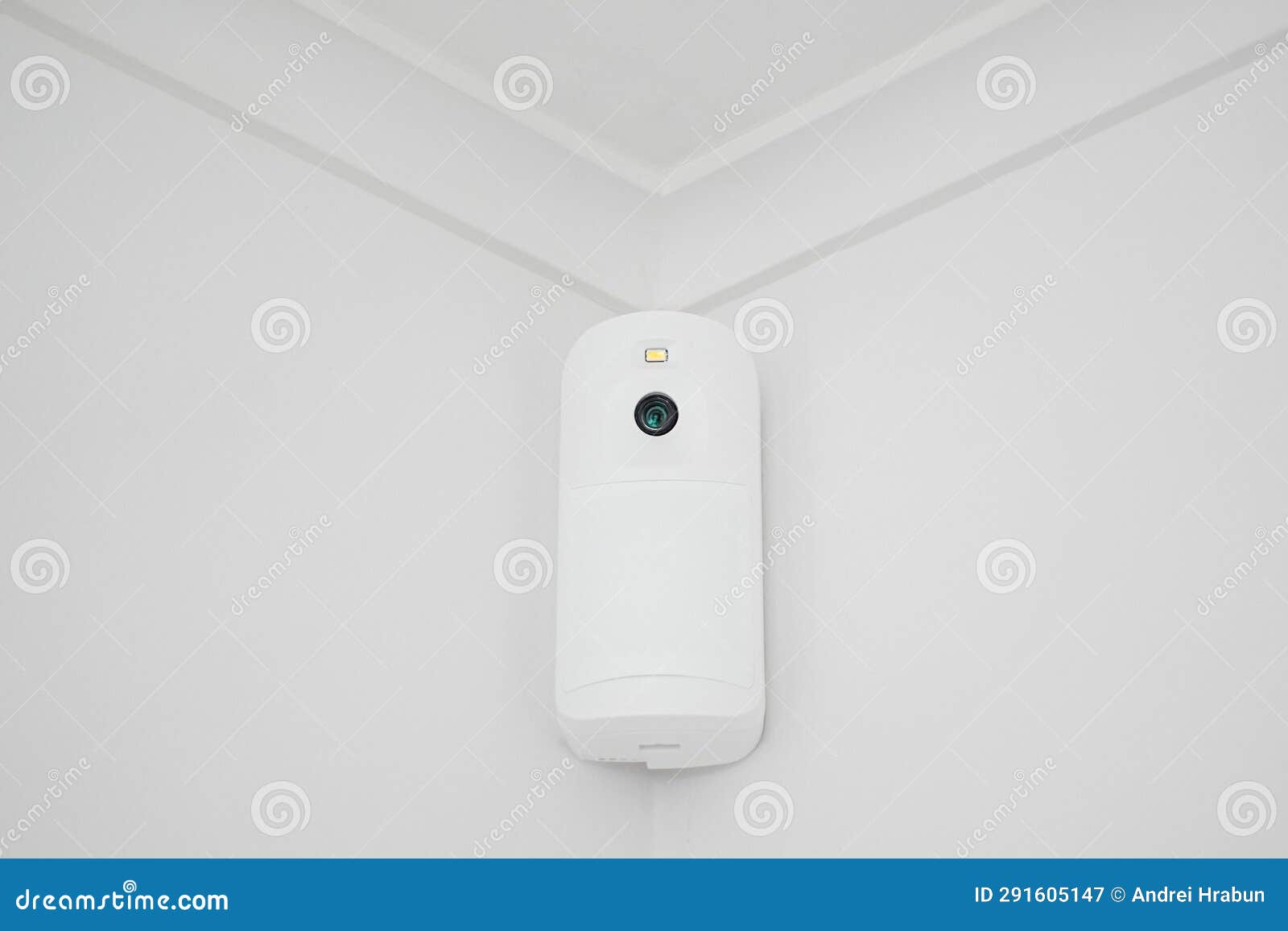 Modern White Security Camera CCTV on the White Ceiling Stock Image ...