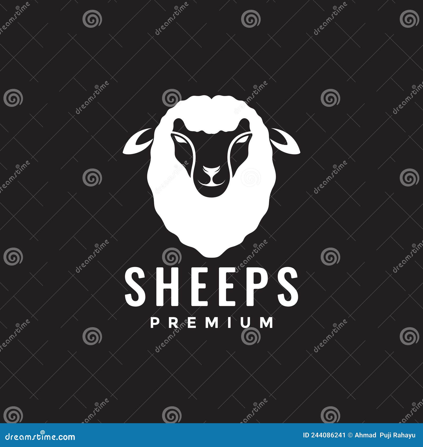 Modern White Sheep Logo Design, Vector Graphic Symbol Icon Illustration ...