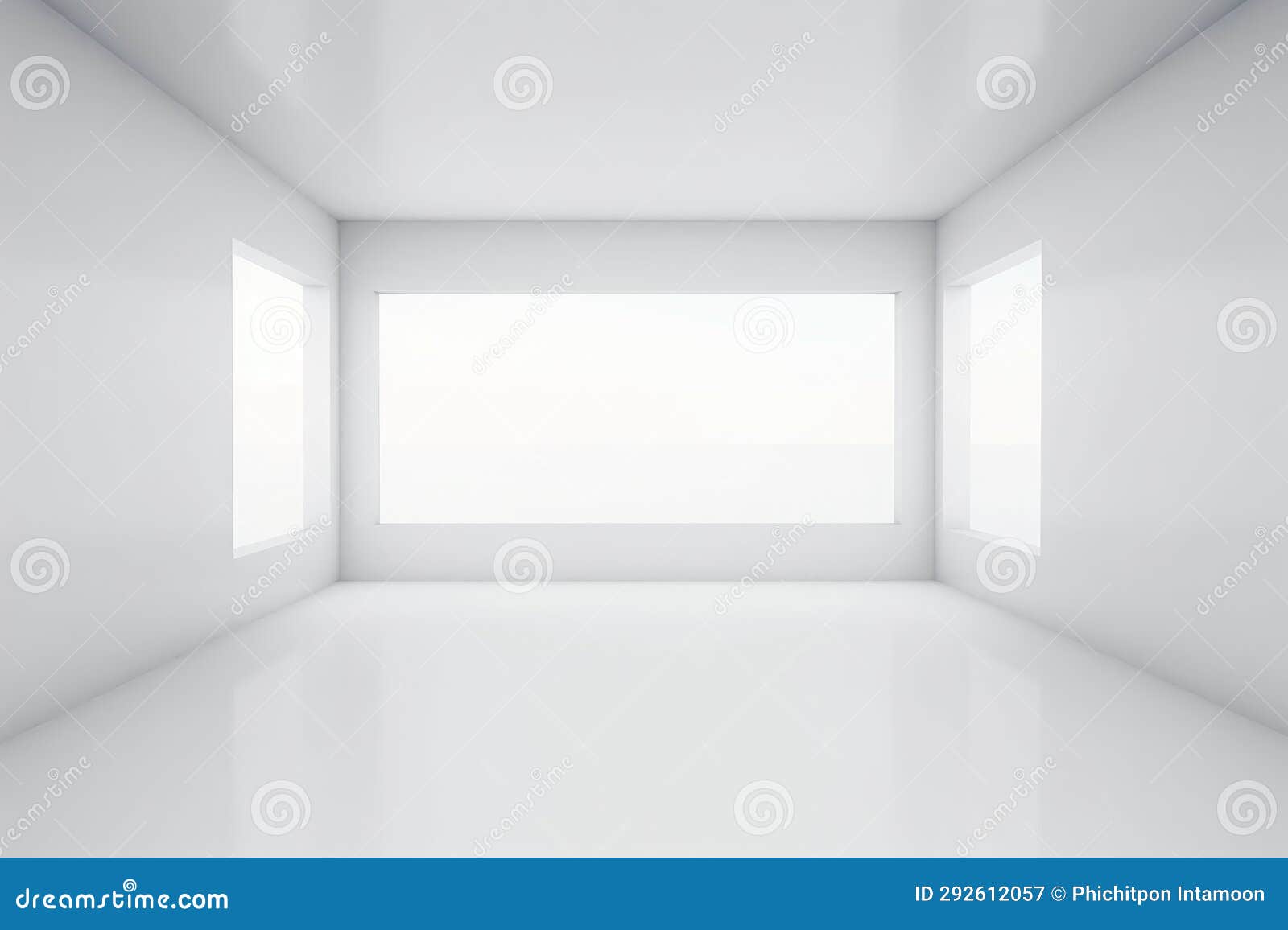 Modern White Space Gallery Template for Interior Design. Generative AI ...