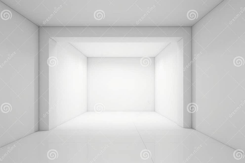 Modern White Space Gallery Template for Interior Design. Generative AI ...