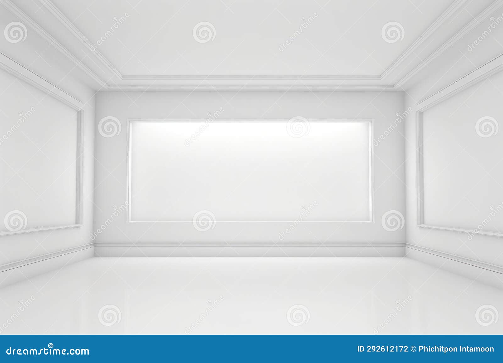 Modern White Space Gallery Template for Interior Design. Generative AI ...