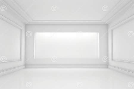 Modern White Space Gallery Template for Interior Design. Generative AI ...