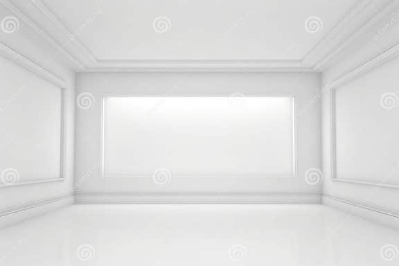 Modern White Space Gallery Template for Interior Design. Generative AI ...