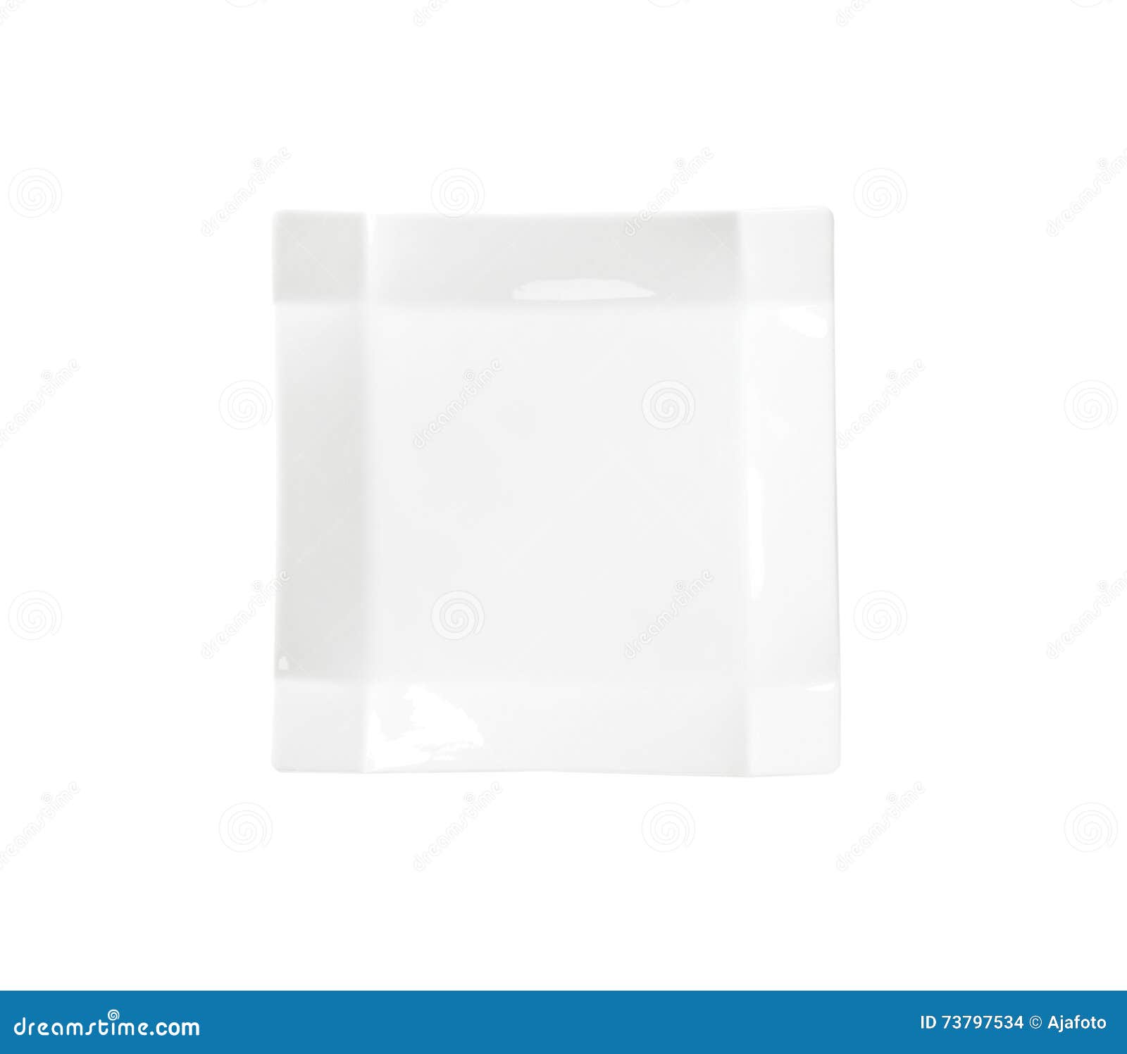 Modern white square plate stock photo. Image of dinnerware - 73797534