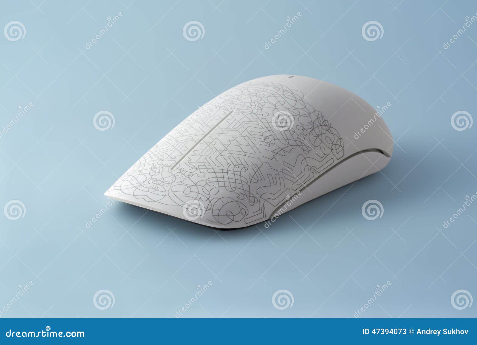 Modern White Wireless Computer Mouse Editorial Stock Photo - Image of ...