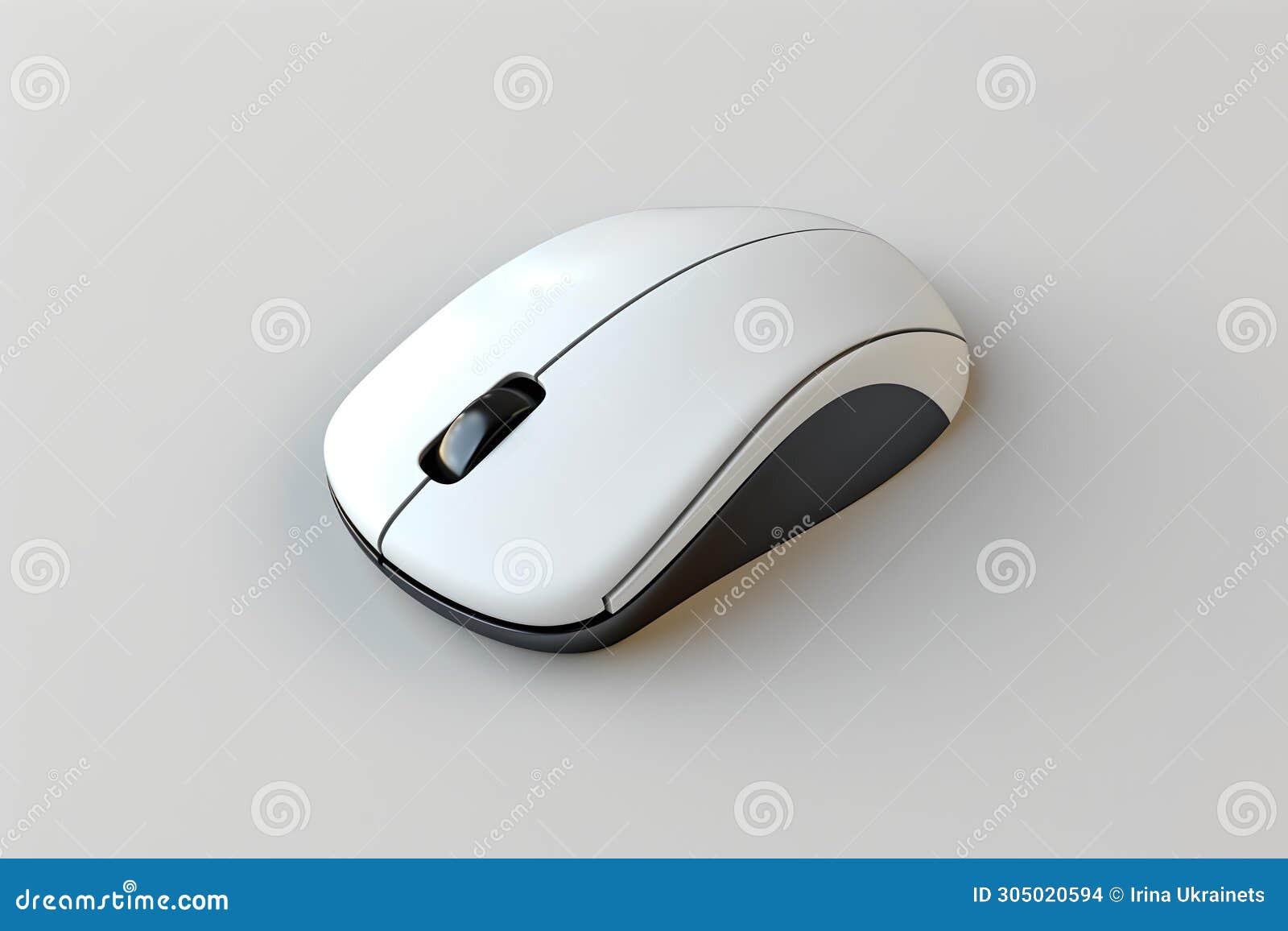 Sleek White Wireless Mouse Isolated on Clean Background. Modern ...