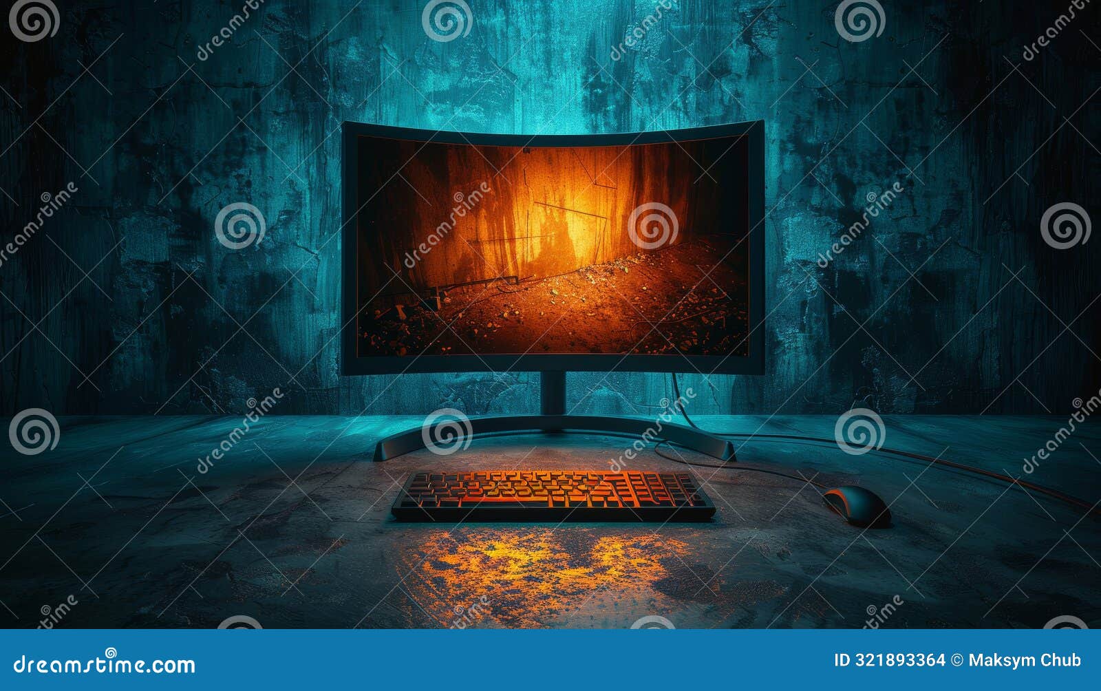 Modern Wide Banner Mockup of Blank Tv Screen for Video Streaming or ...