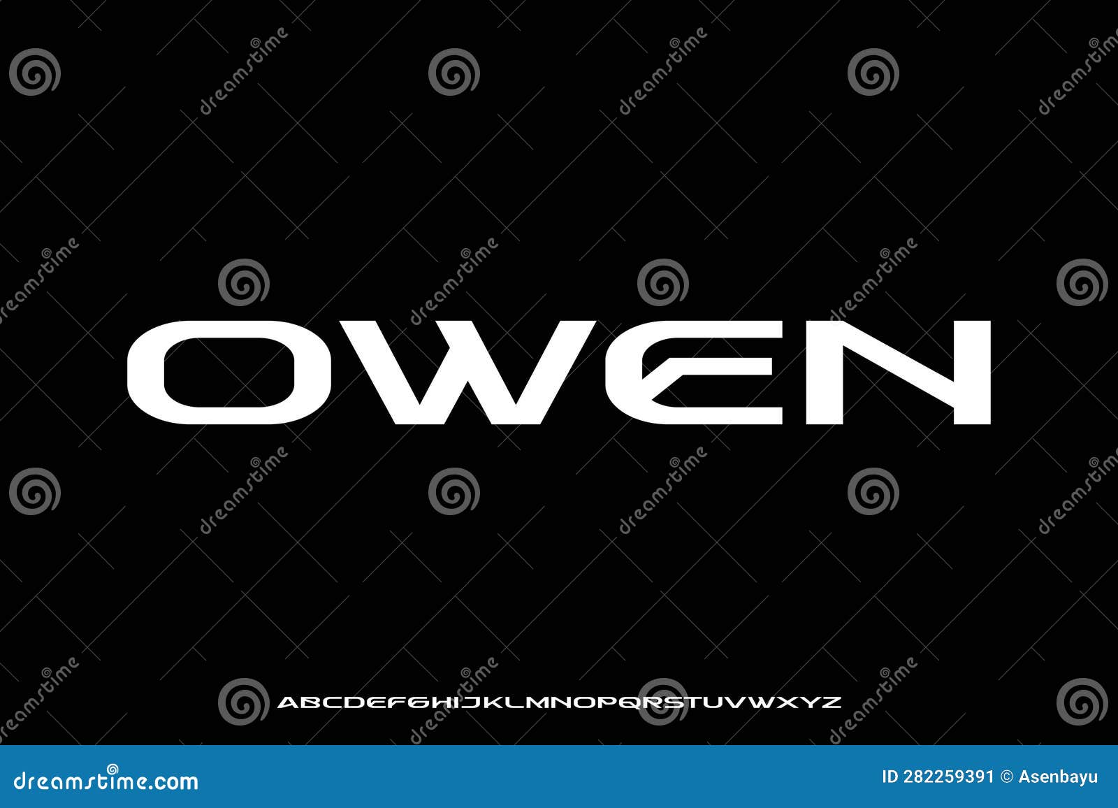 Modern Wide Grotesque Alphabet Display Font Vector. Experimental ...