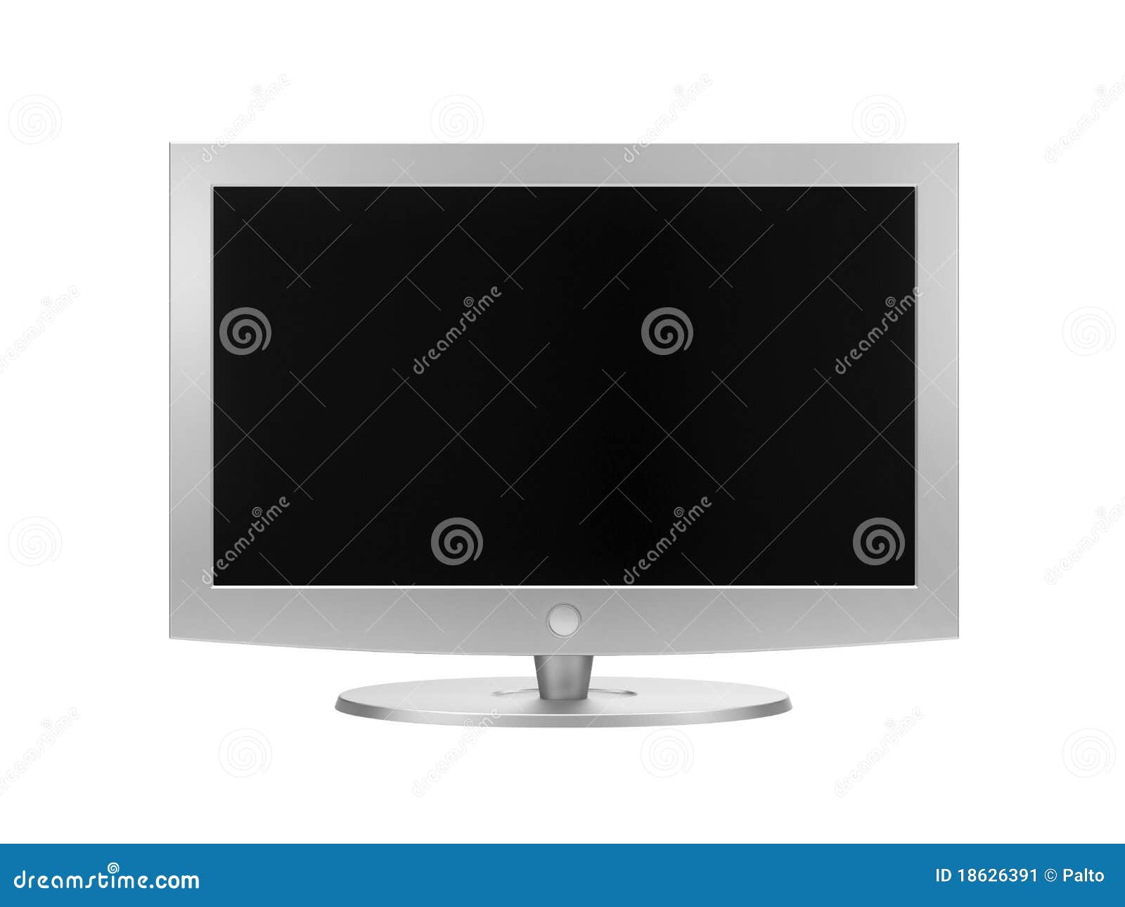 Modern widescreen TV stock illustration. Illustration of digital - 18626391