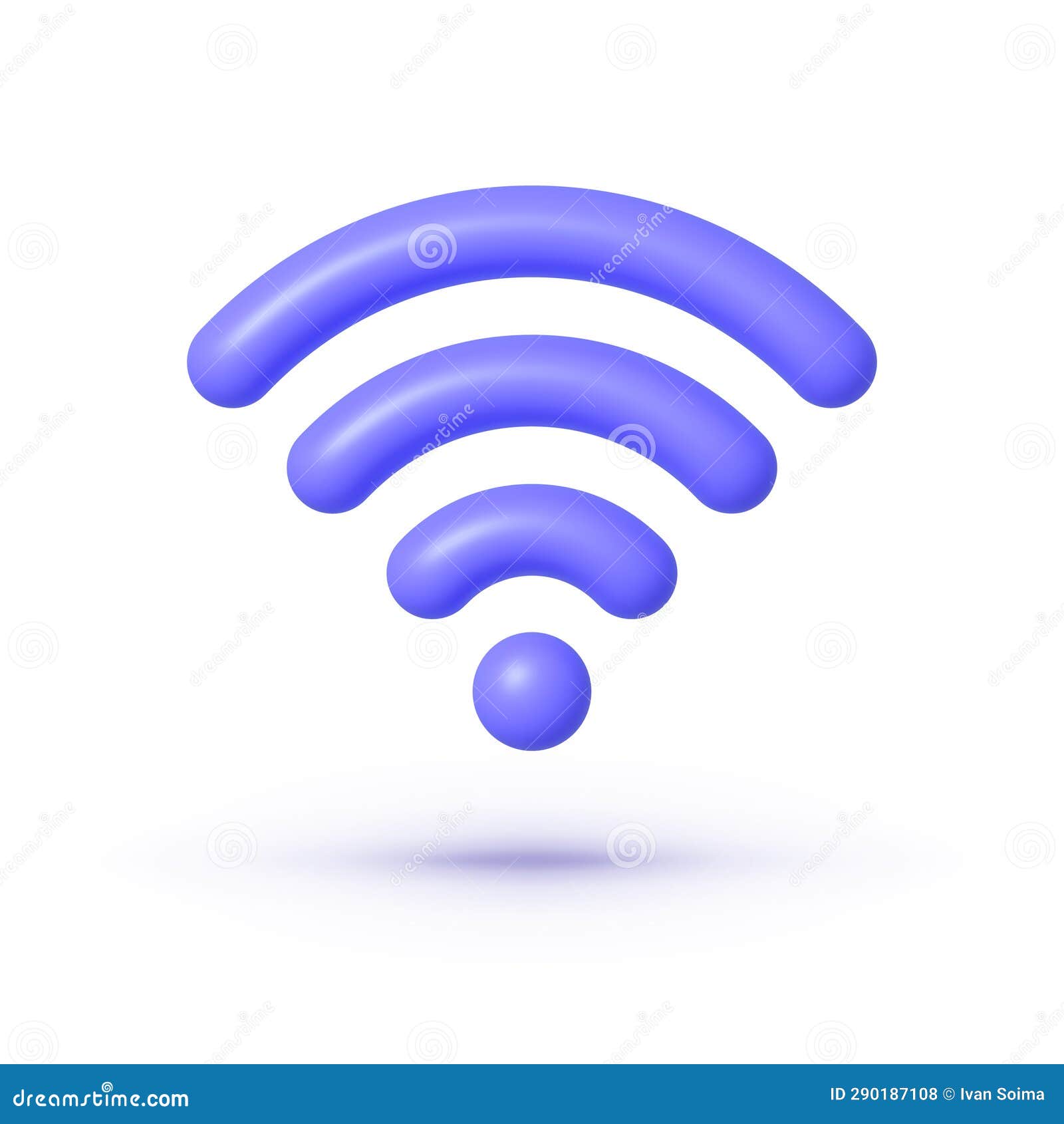 Modern Wifi 3d, Great Design for Any Purposes. Internet Network Concept ...