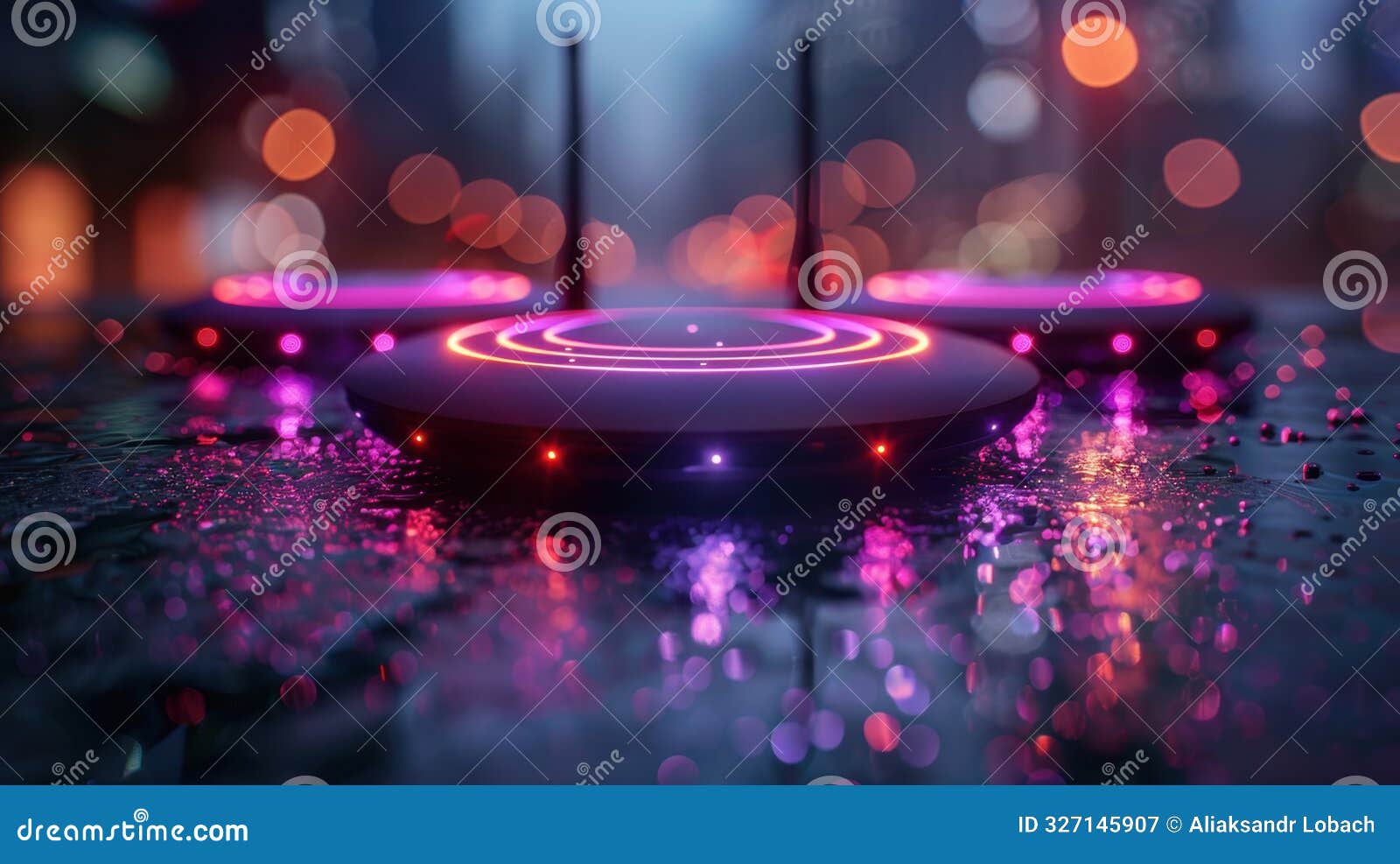 A Modern WiFi Router is on the Table. High-speed Internet Using Wi-Fi ...