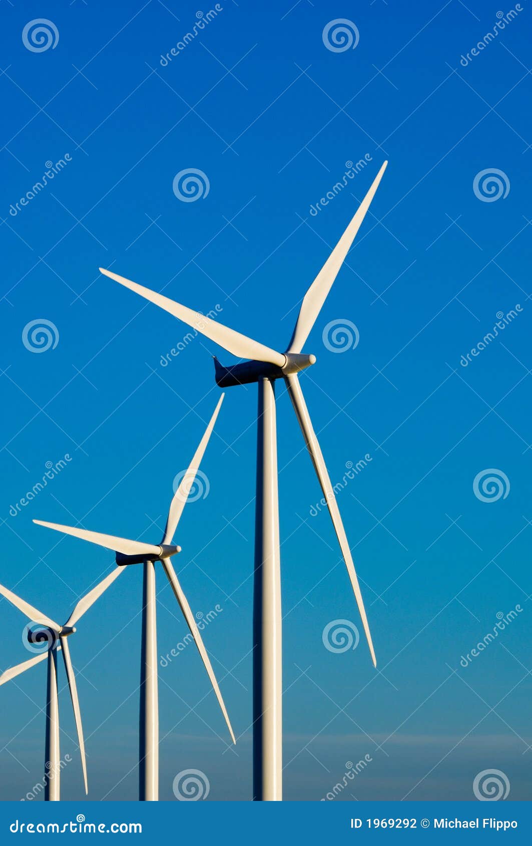 Modern Wind Turbines or Mills Providing Energy Stock Photo - Image of ...
