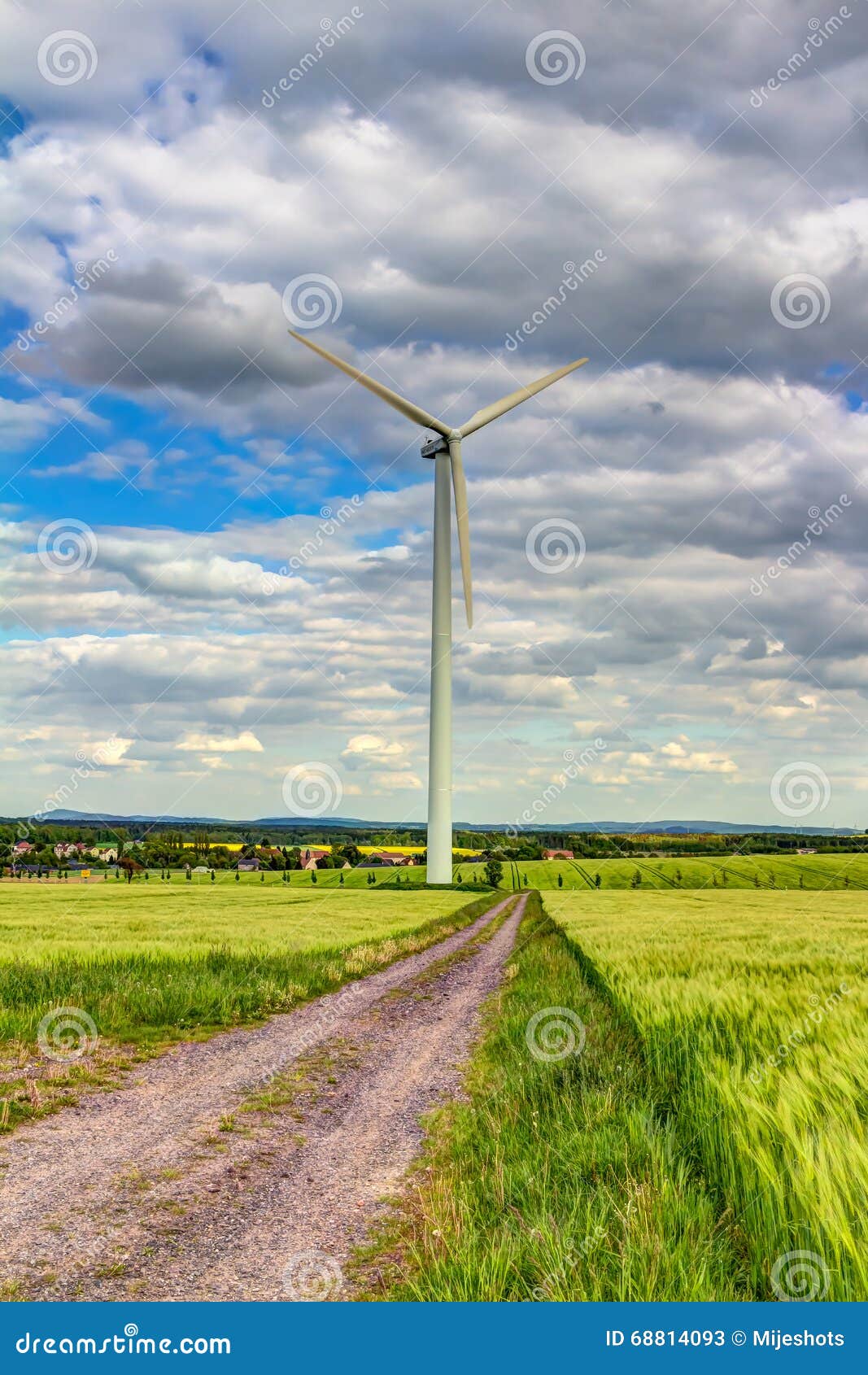 Modern wind wheel stock image. Image of electricity, innovation - 68814093
