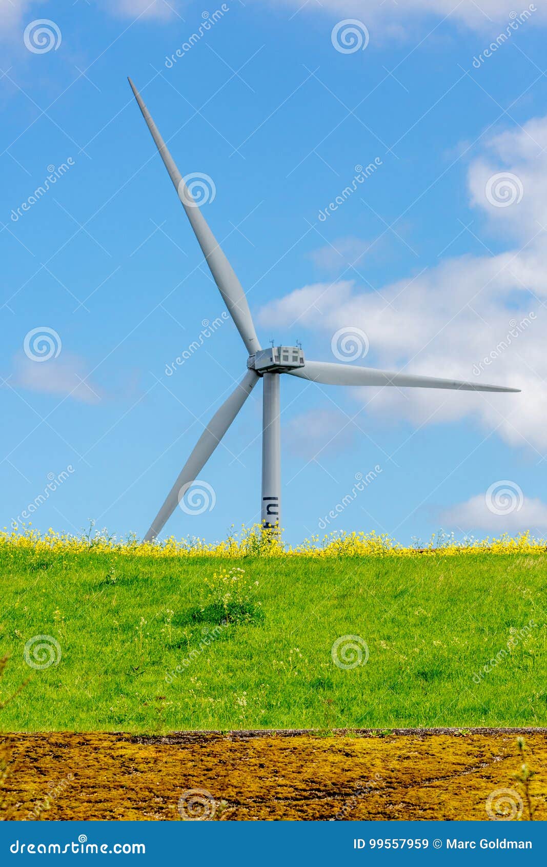 Modern windmill stock image. Image of windmill, generator - 99557959
