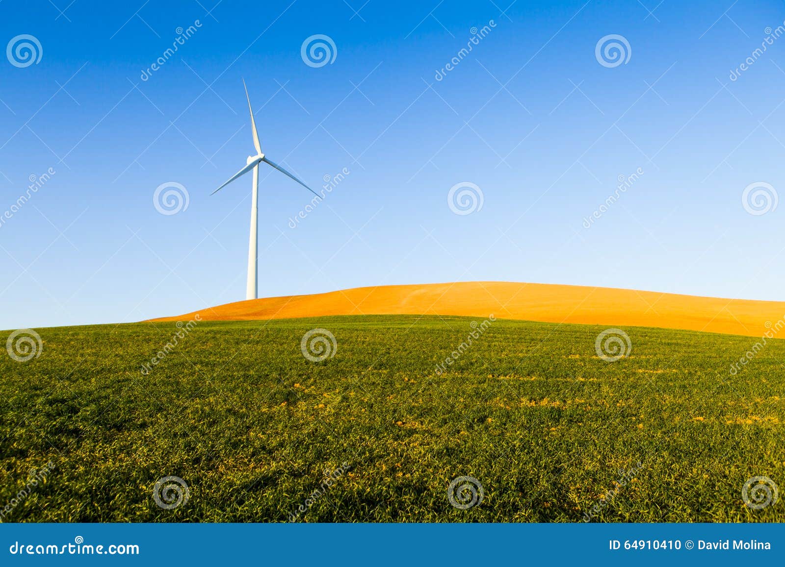 Modern windmill. stock photo. Image of ecological, energy - 64910410