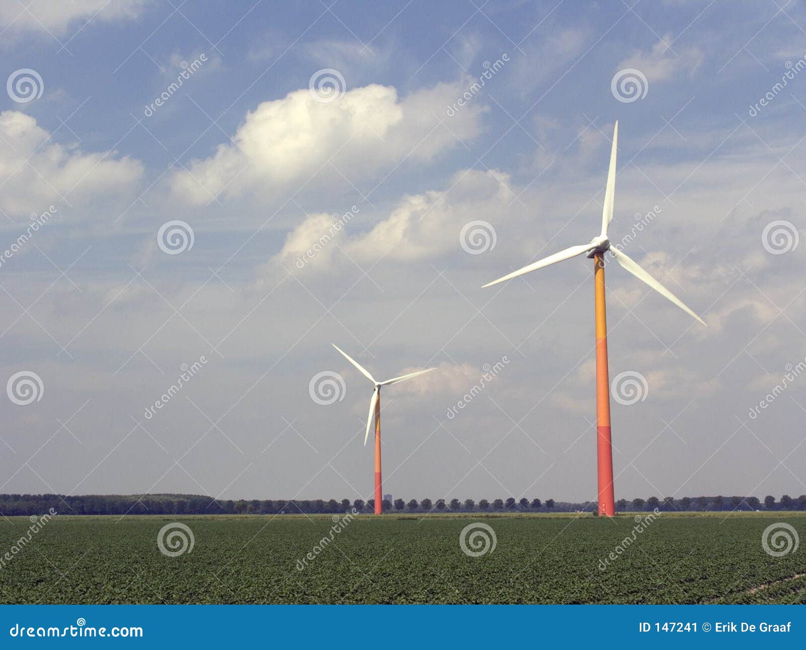 Modern windmills 3 stock image. Image of wind, holland - 147241