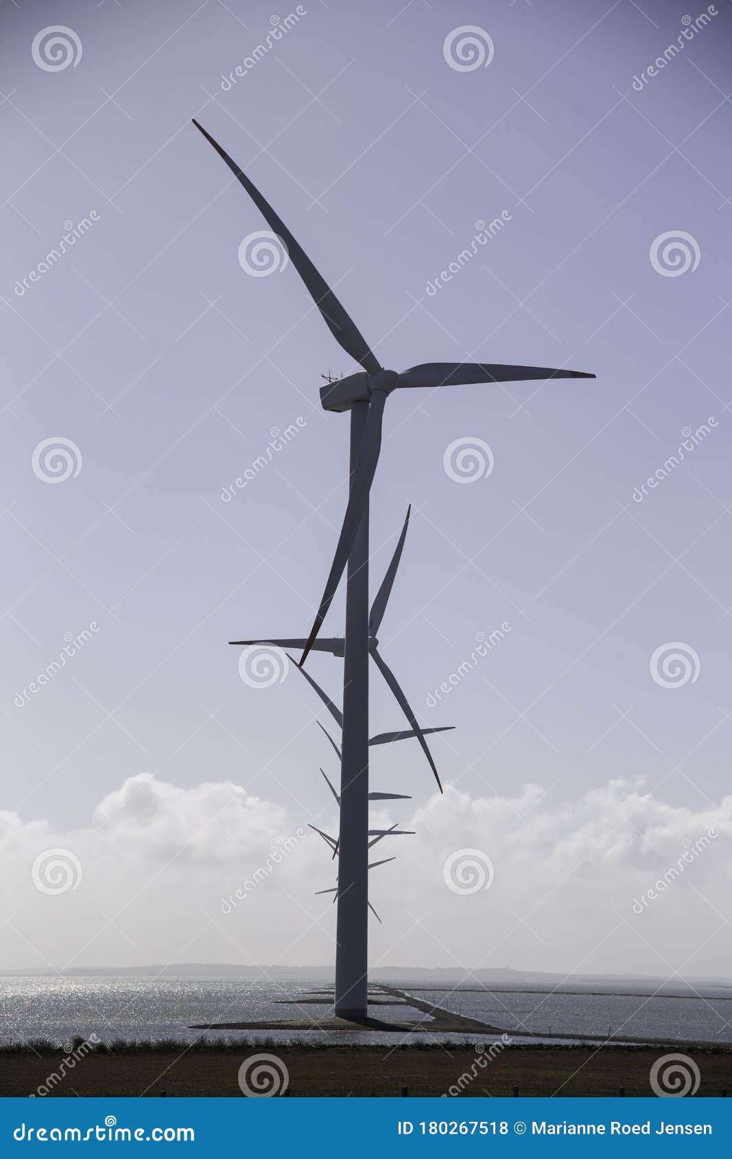 The modern windmills stock photo. Image of landscape - 180267518