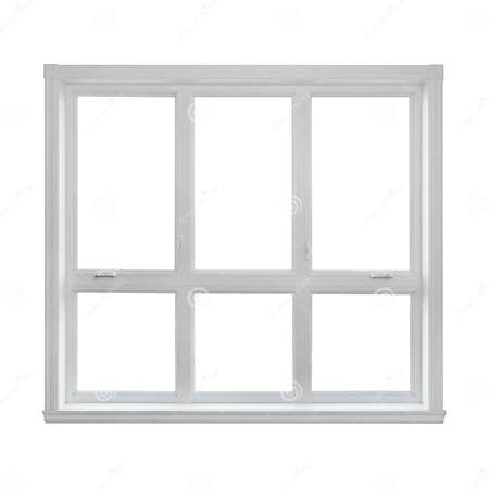 Modern Window Isolated on White Background Stock Photo - Image of ...