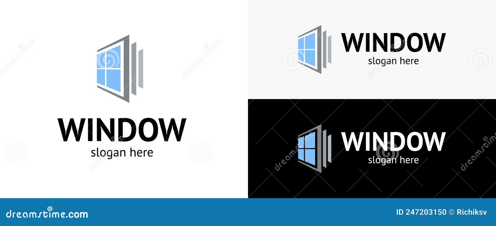 Modern window logo stock vector. Illustration of concept - 247203150