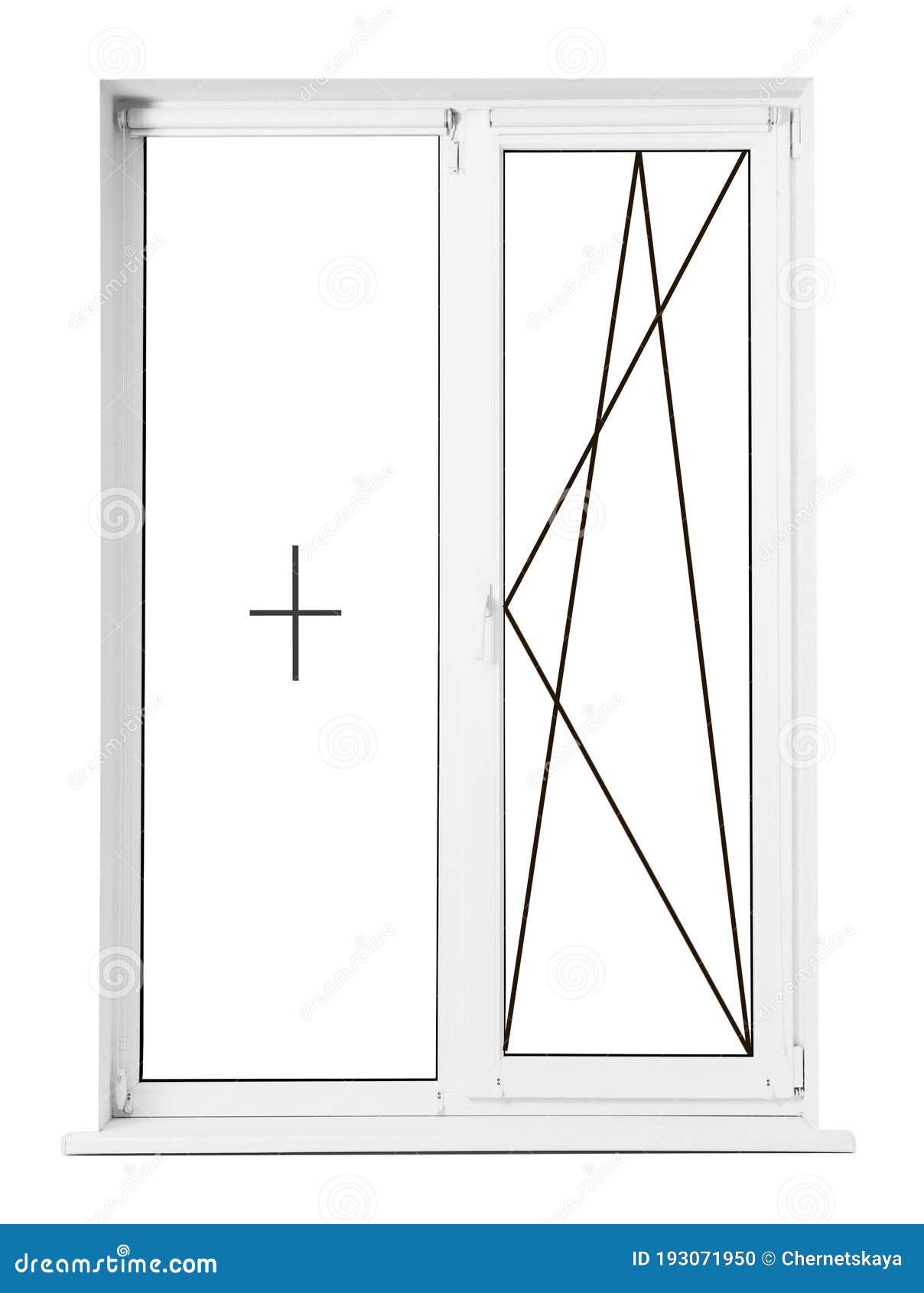 Modern Window with Opening Type Lines on Background Stock Photo - Image ...