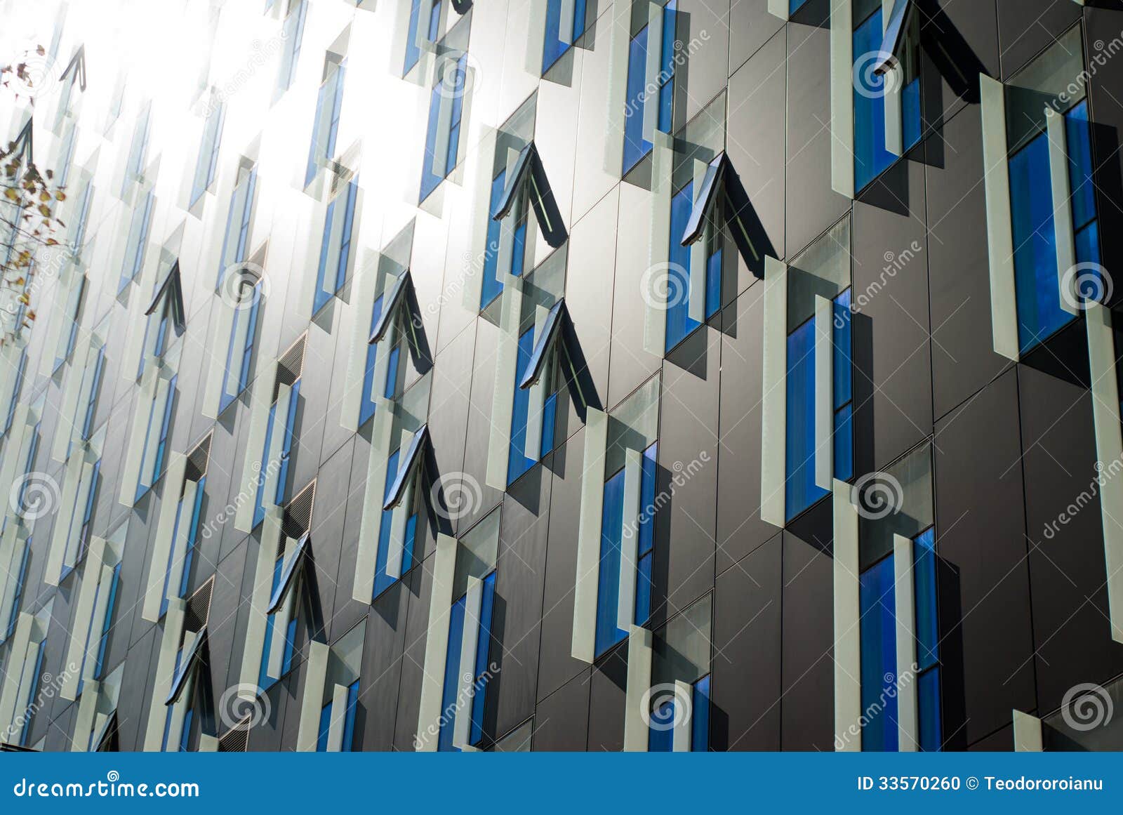 Modern windows design stock photo. Image of detail, building - 33570260