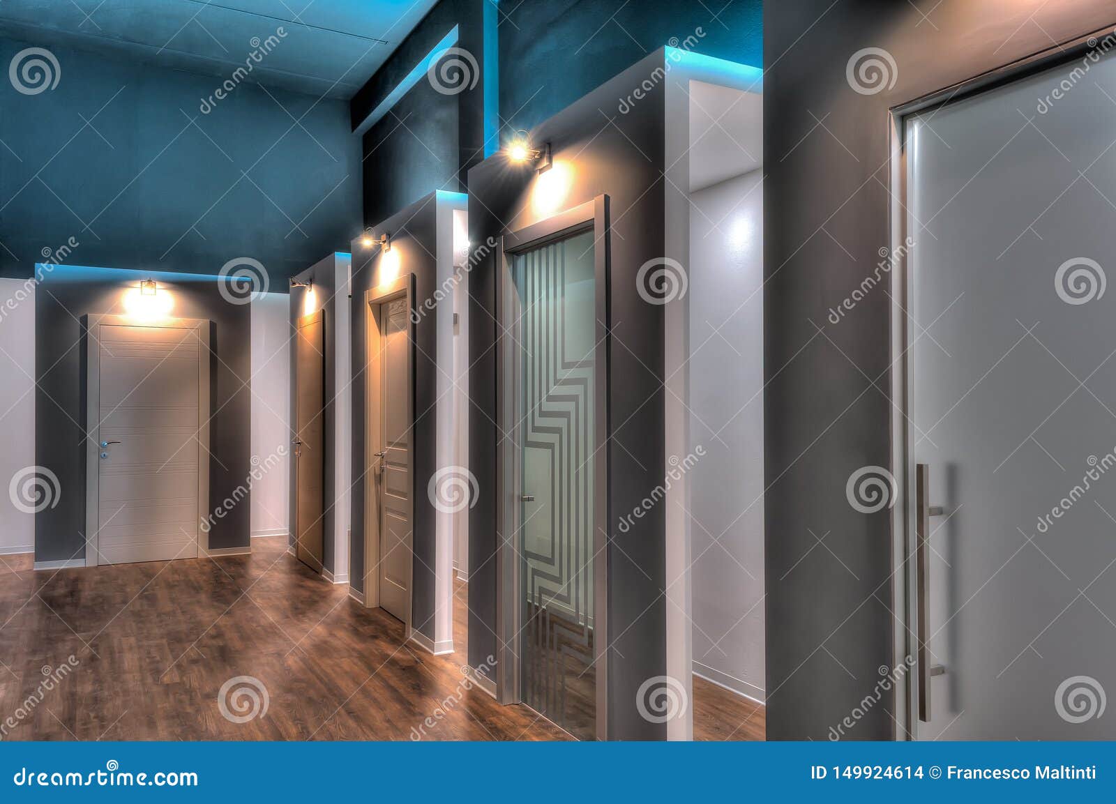 Modern Windows and Doors Showroom Stock Photo - Image of white ...